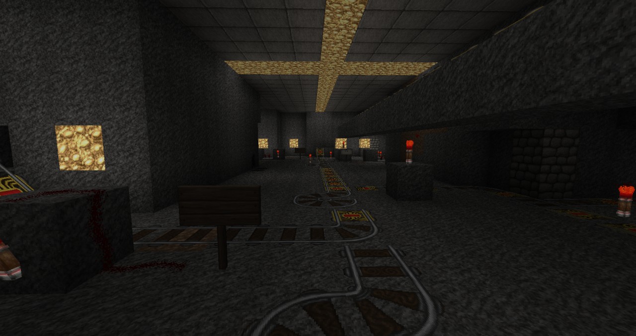 Automated redstone train station Minecraft Map