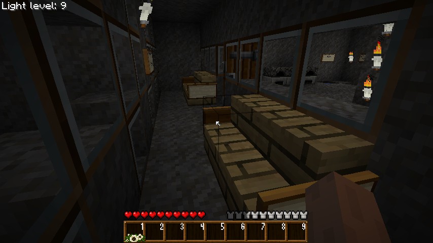 Observation rooms for mobs Minecraft Map