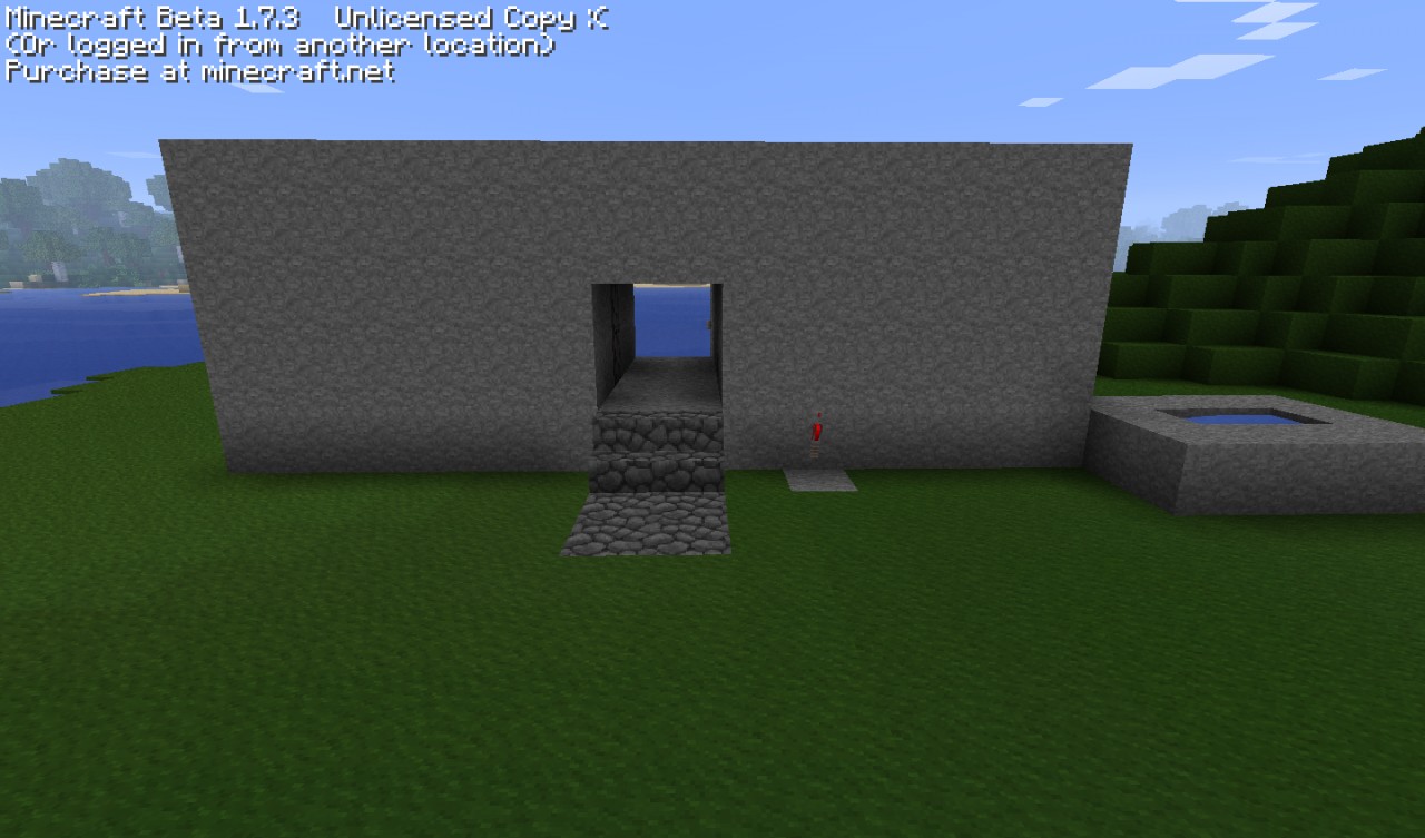 Hidden Piston Door Minecraft Map