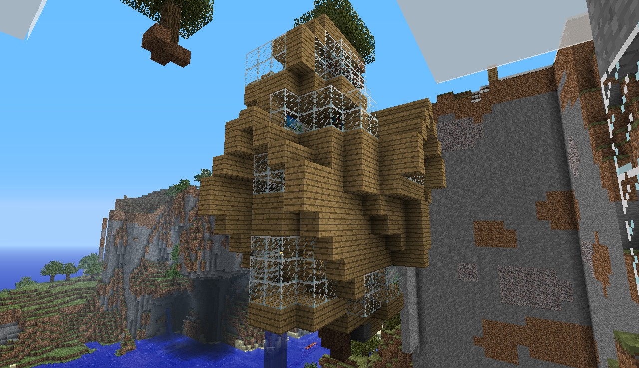 Floating House Minecraft Map