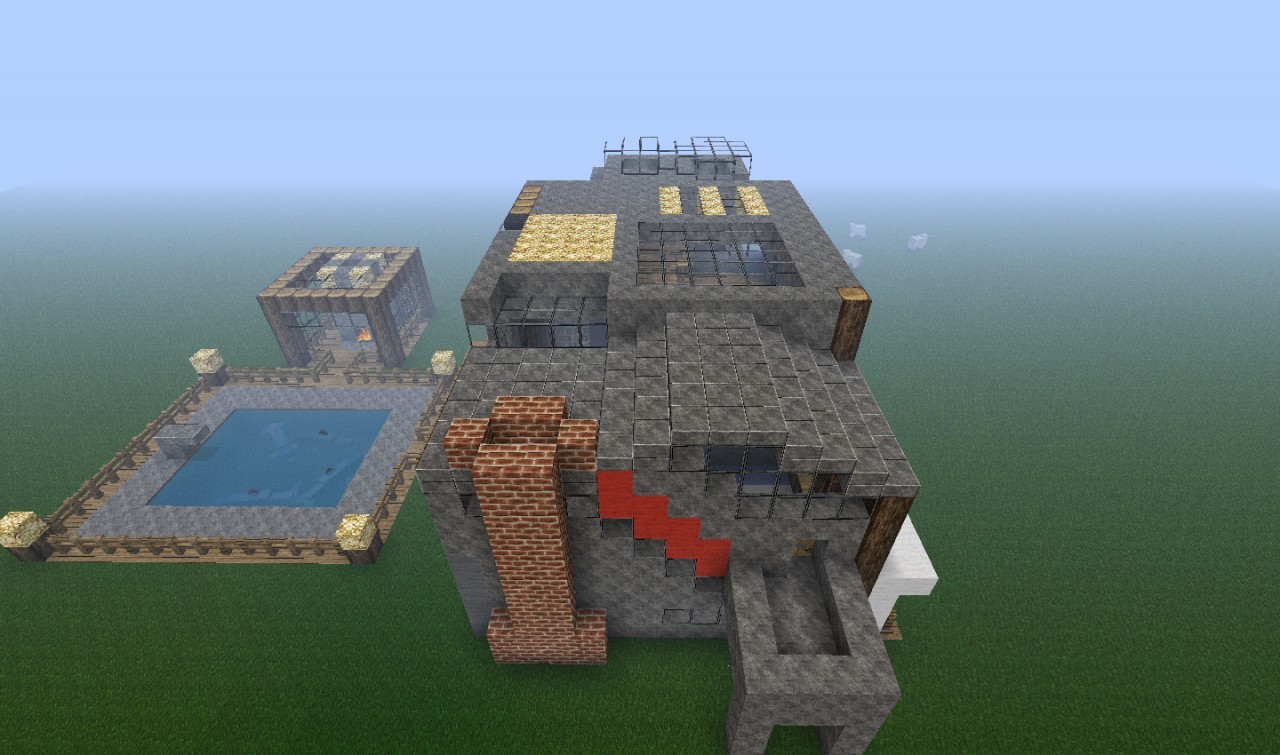 Modern House (schematic file added) Minecraft Map
