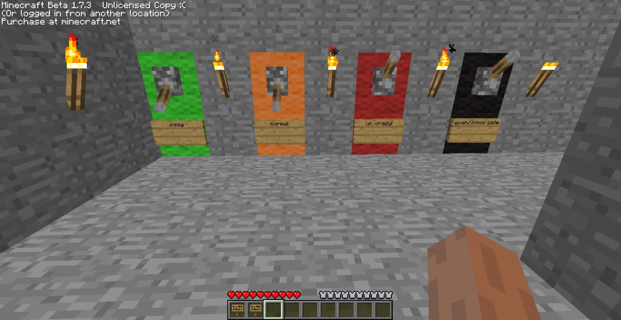 mob fighting arena Minecraft Map