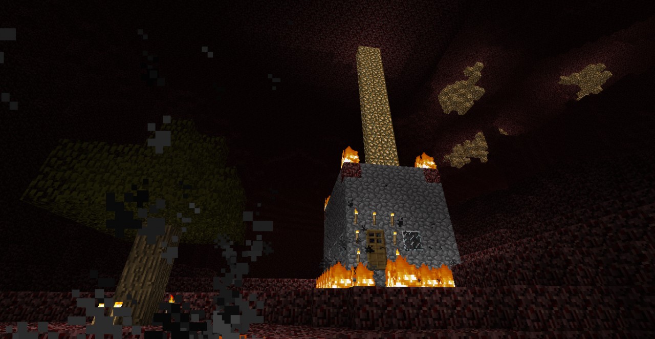 nether castle Minecraft Map