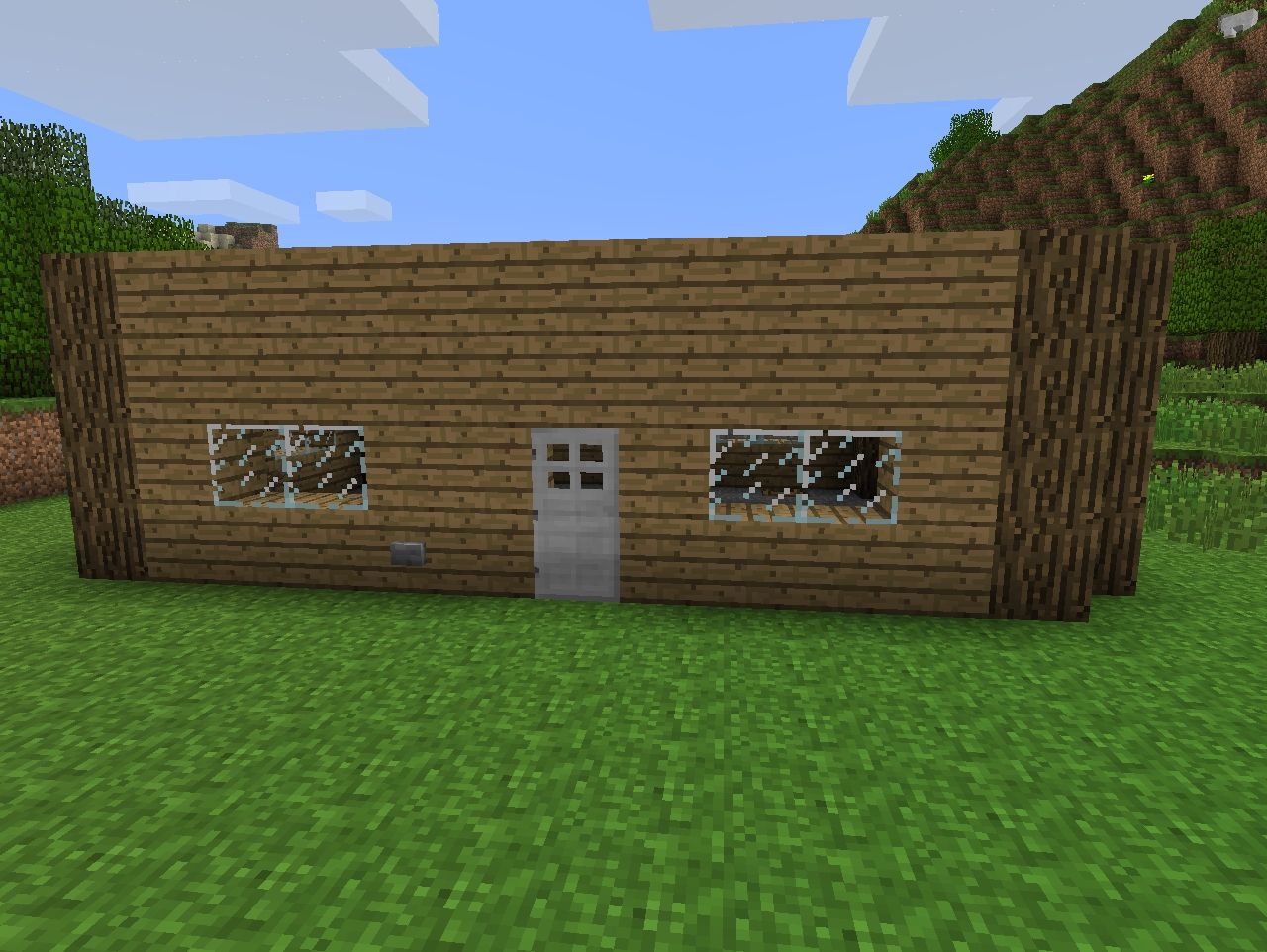 Simple Redstone AND door latch [LOCK] With nice house Minecraft Map