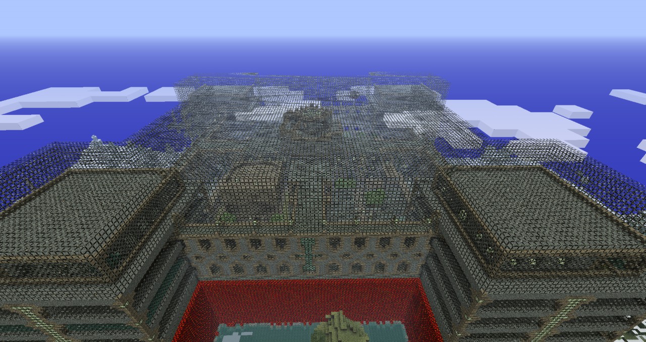 Digital Warzone - Guardians Floating Fortress Minecraft Map
