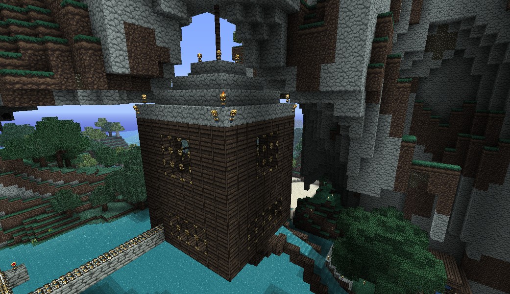 Living under a mountain Minecraft Map