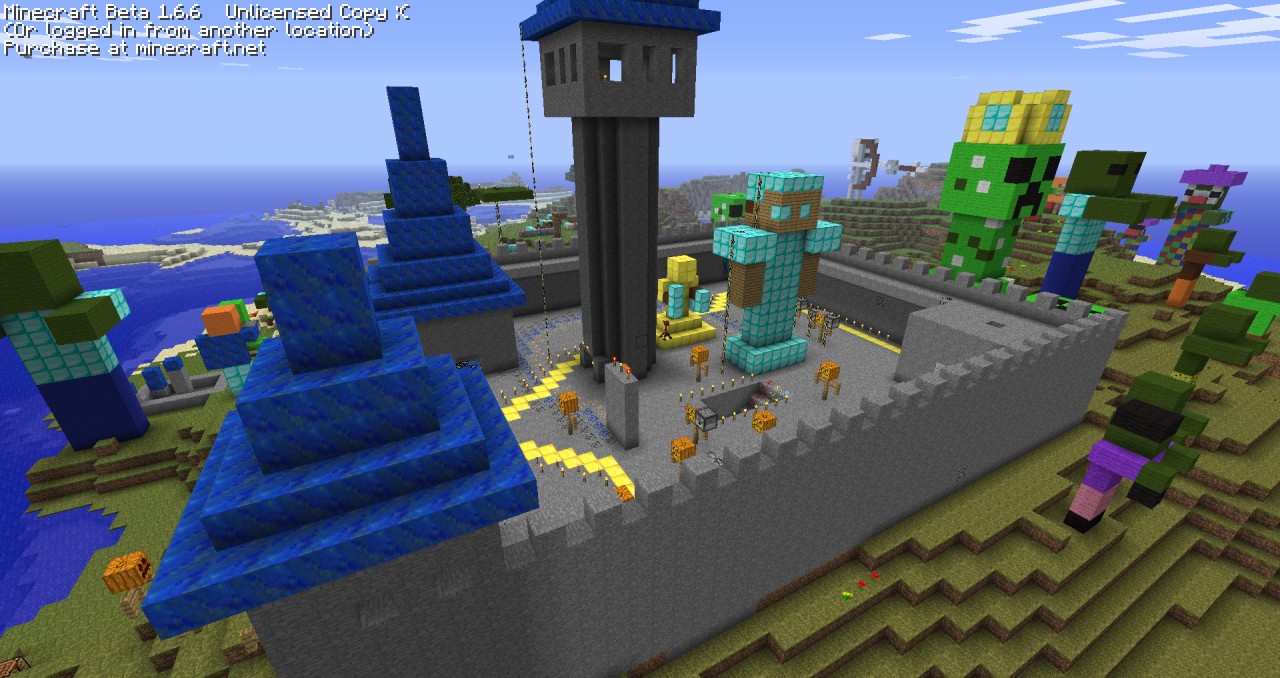 castle and lots of pixel art's Minecraft Map