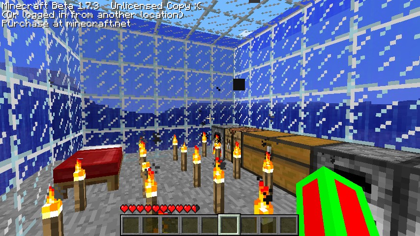 underwater small house Minecraft Map