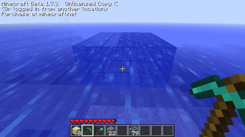 underwater small house Minecraft Map