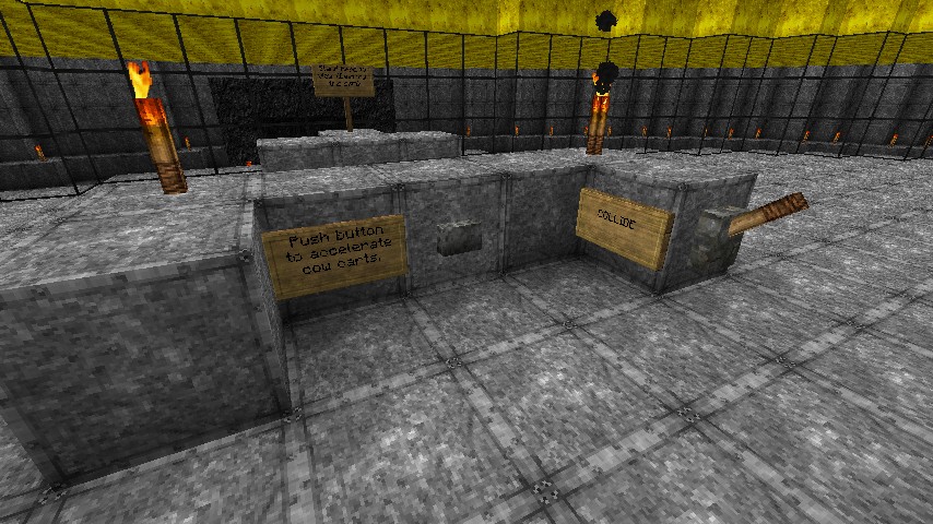 The LMC-Large Mob Collider Minecraft Map