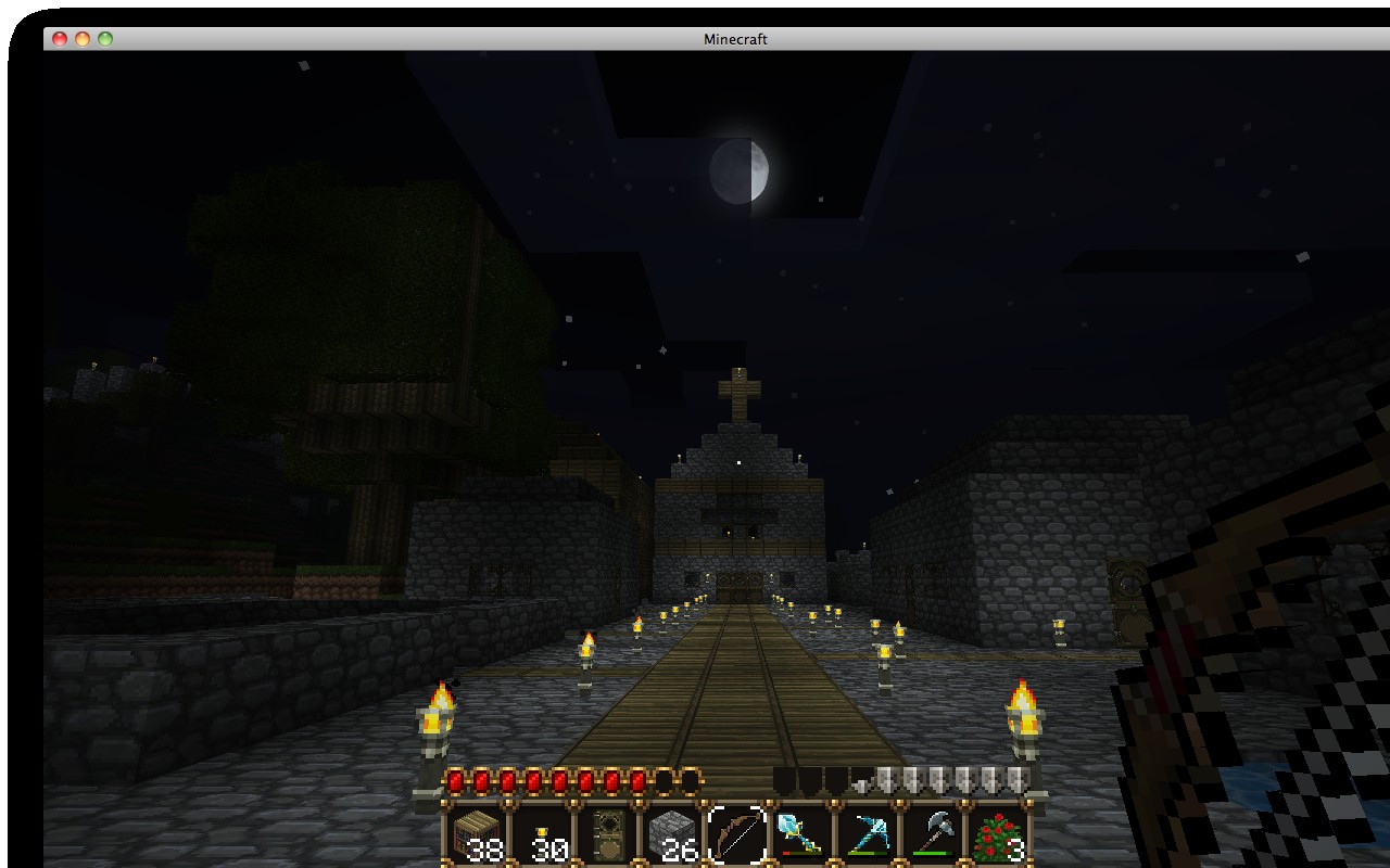 Medieval Town at Night Minecraft Map