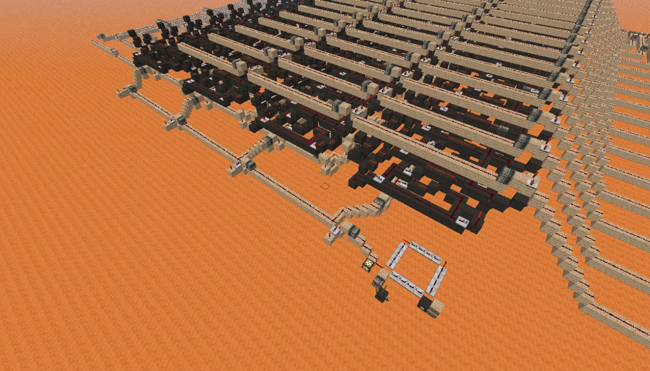 RAM device with four two byte registers. Minecraft Map