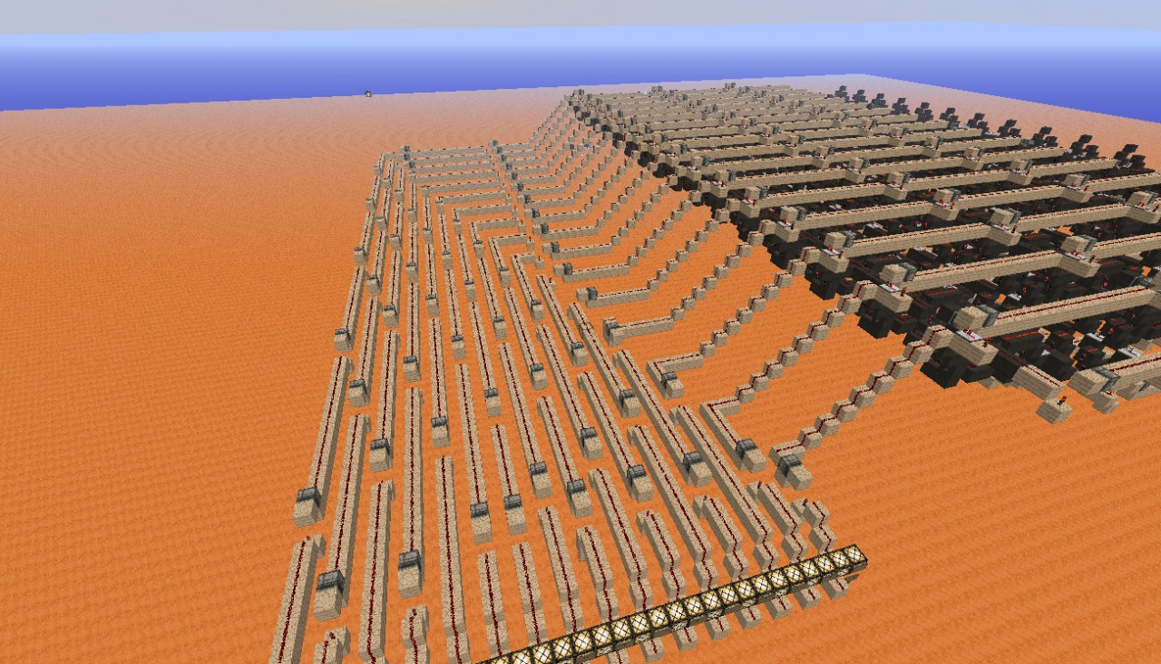 RAM device with four two byte registers. Minecraft Map
