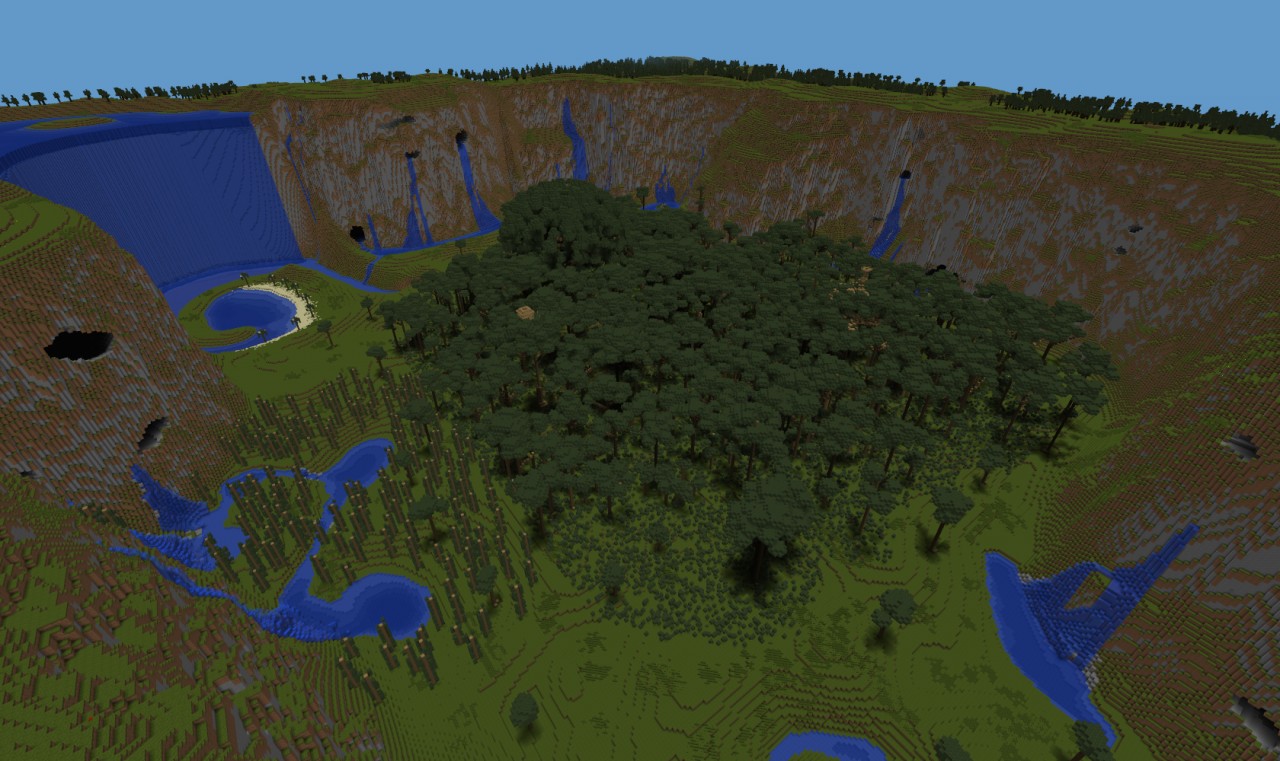 Custom Terrain: Rainforest Valley (1.0 Update) Minecraft Map