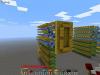 7 Wide Binary to 7seg Decoder with Piston Display Minecraft Project