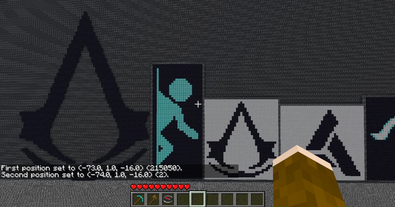 pixel art Minecraft Map