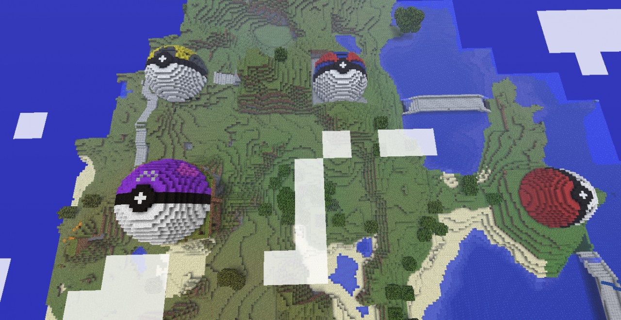 Pokeball Pokemon Arenas Minecraft Map