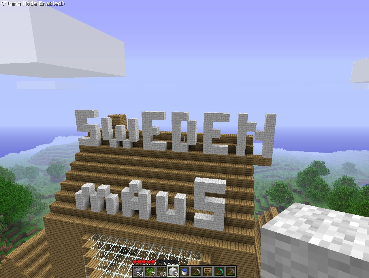 sweden flag and ps3 clantag mau5 Minecraft Map