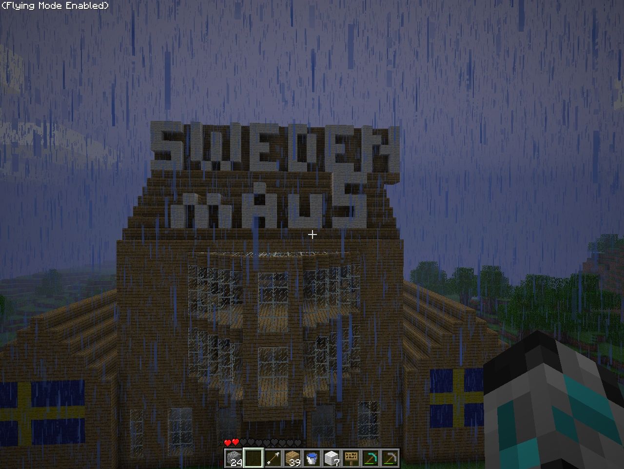 sweden flag and ps3 clantag mau5 Minecraft Map