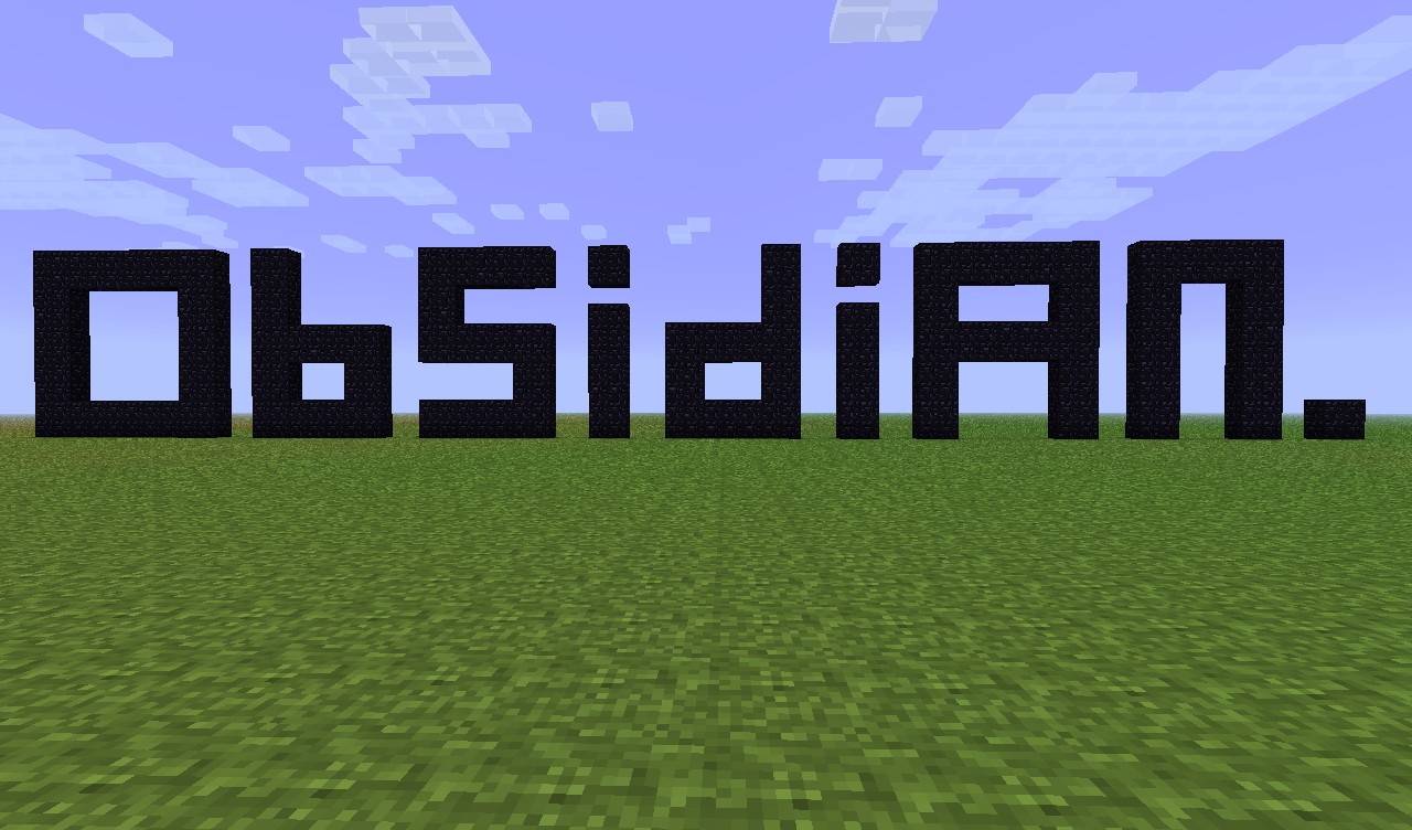 Obsidian. Minecraft Map