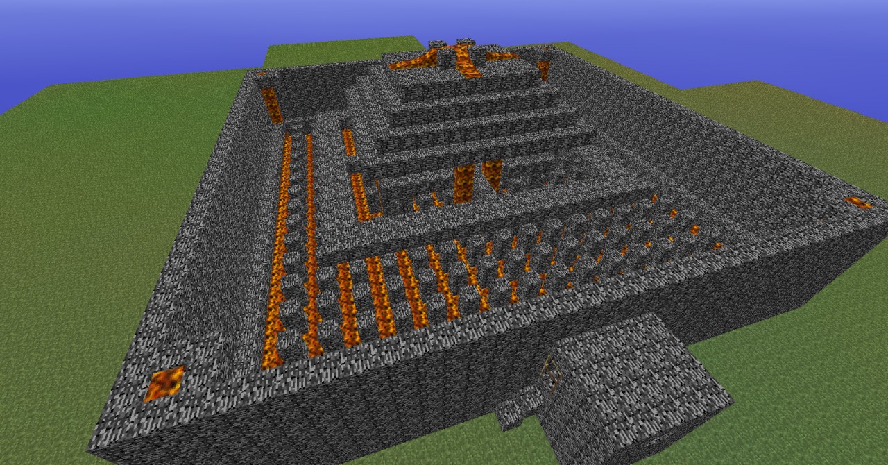 arena with lava Minecraft Map