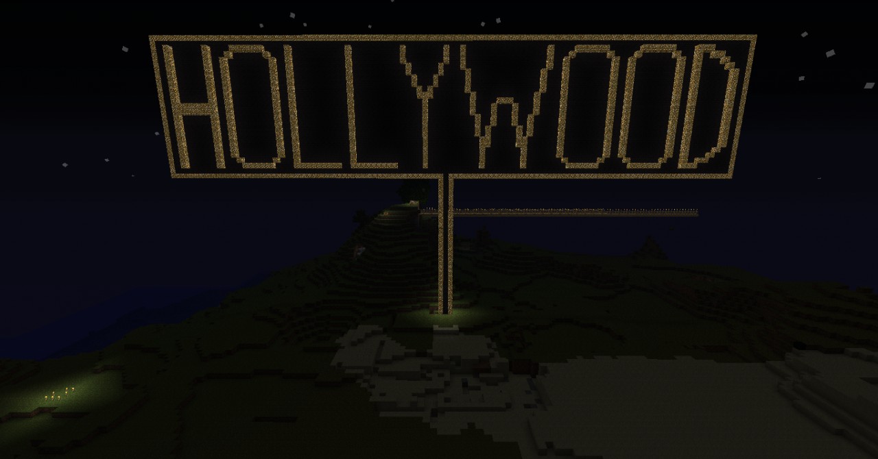 Hollywood Sign - Please Comment and Criticize Minecraft Map