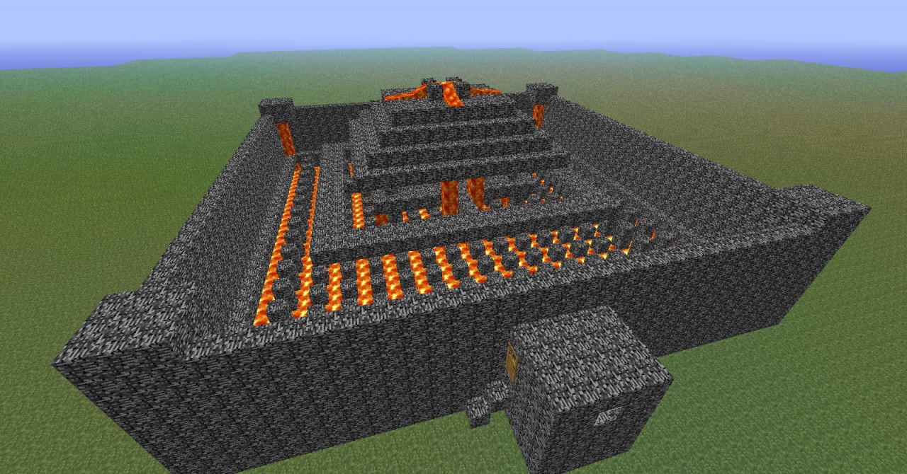 arena with lava Minecraft Map