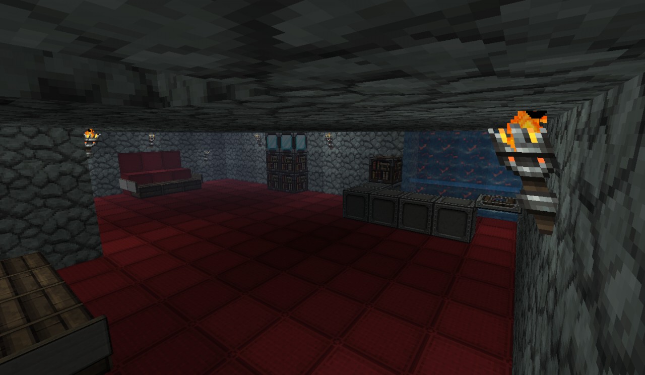 Underground Swimming Pool Area Minecraft Map
