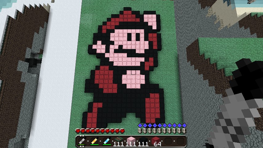 8-Bit Mario Minecraft Map