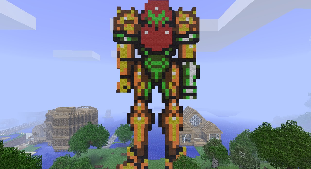 Samus from Metroid Minecraft Map