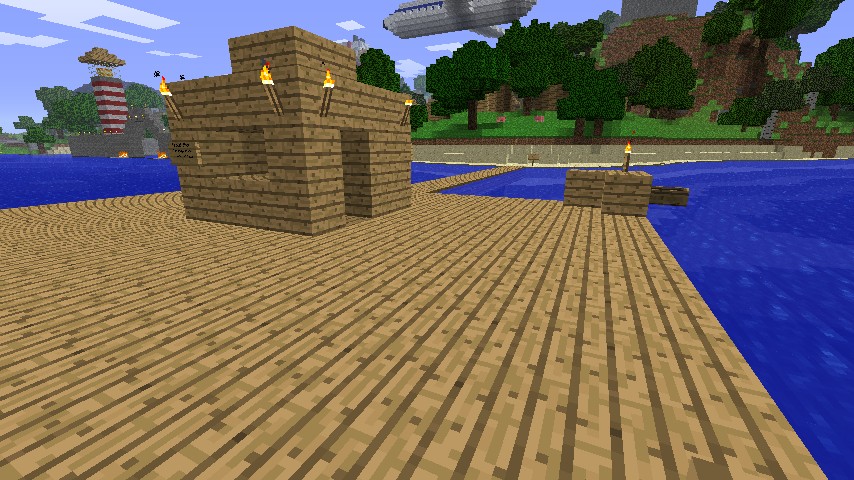 small fishing platform Minecraft Map