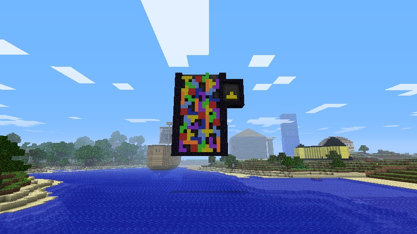Tetris Minecraft Map
