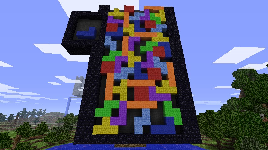 Tetris Minecraft Map