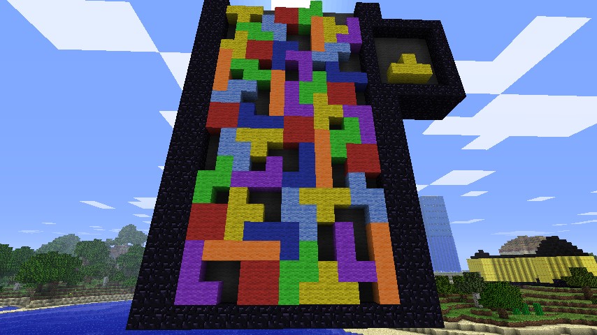 Tetris Minecraft Map