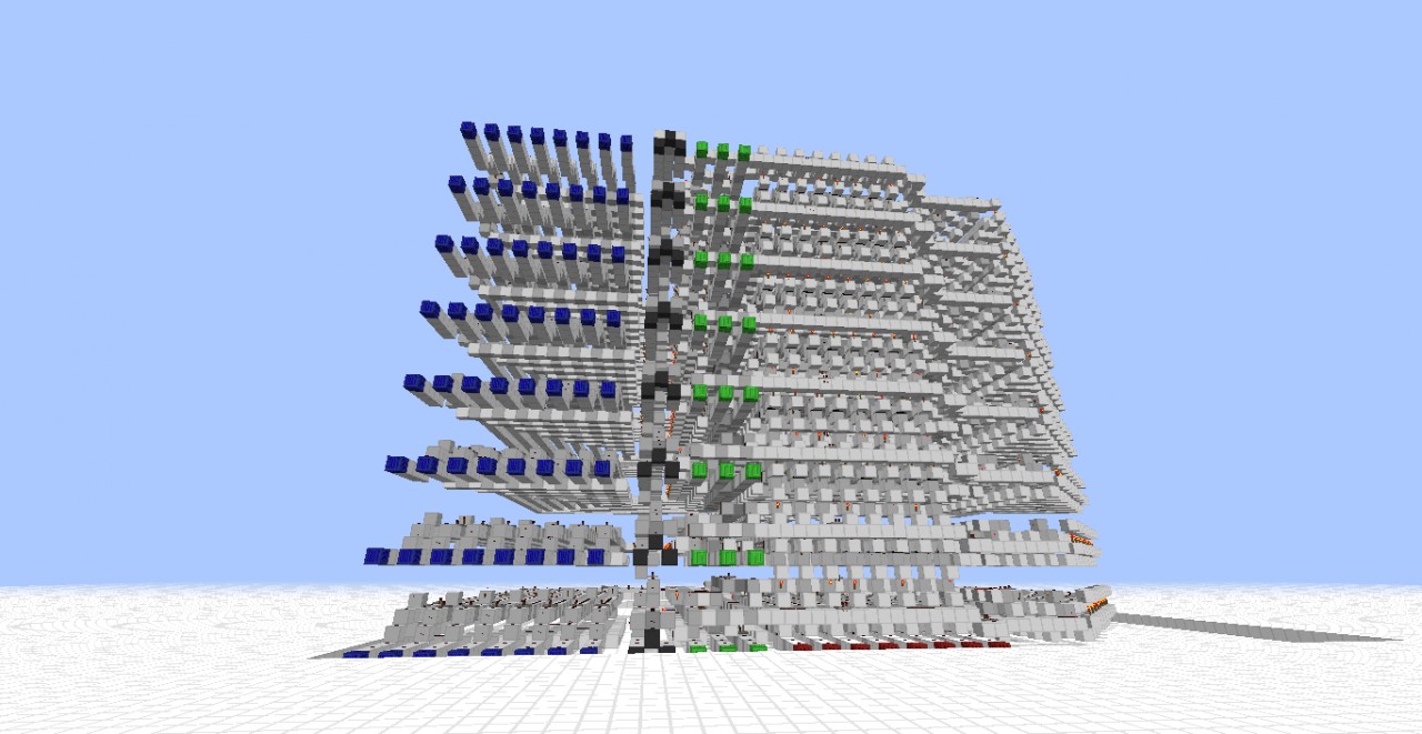 192 bit memory device, with 8 bit input Minecraft Map