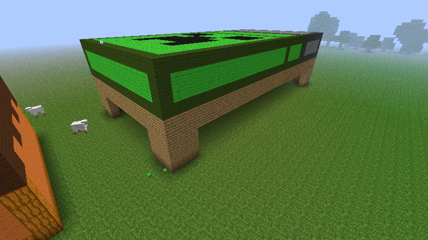 Giant Creeper Bed :D Minecraft Map