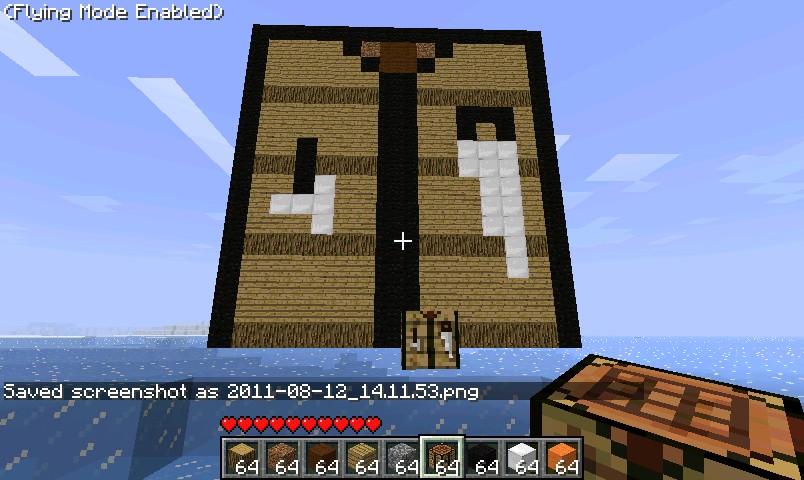 my epic 1:100 ratio giant crafting table Minecraft Map