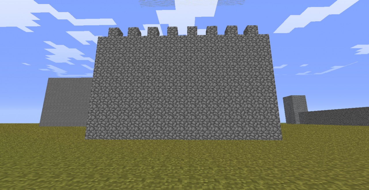 Castle Wall Construction Kit. Wall Piece Minecraft Map