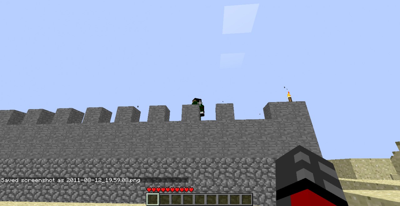 A small fort I made with the castle defense mod Minecraft Map