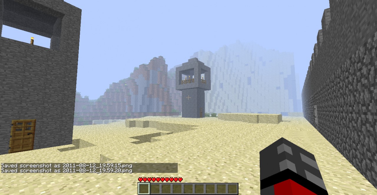 A small fort I made with the castle defense mod Minecraft Map