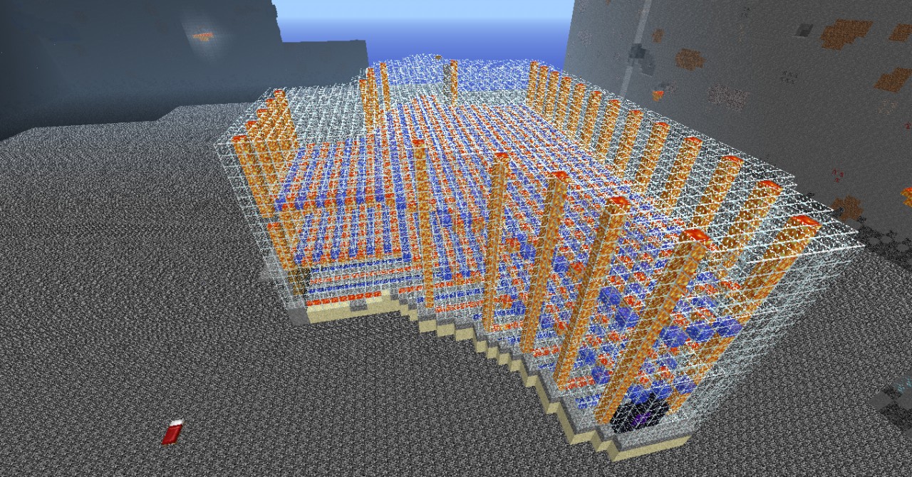 big glass house Minecraft Map