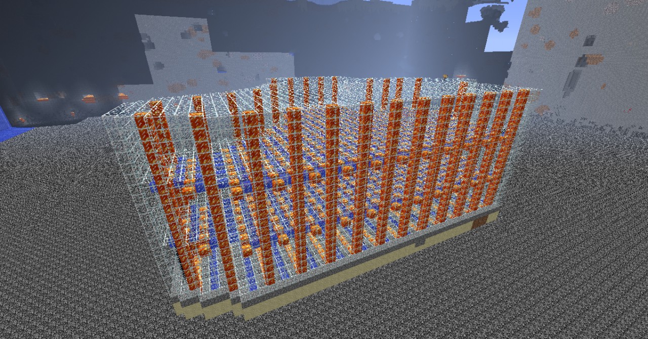 big glass house Minecraft Map