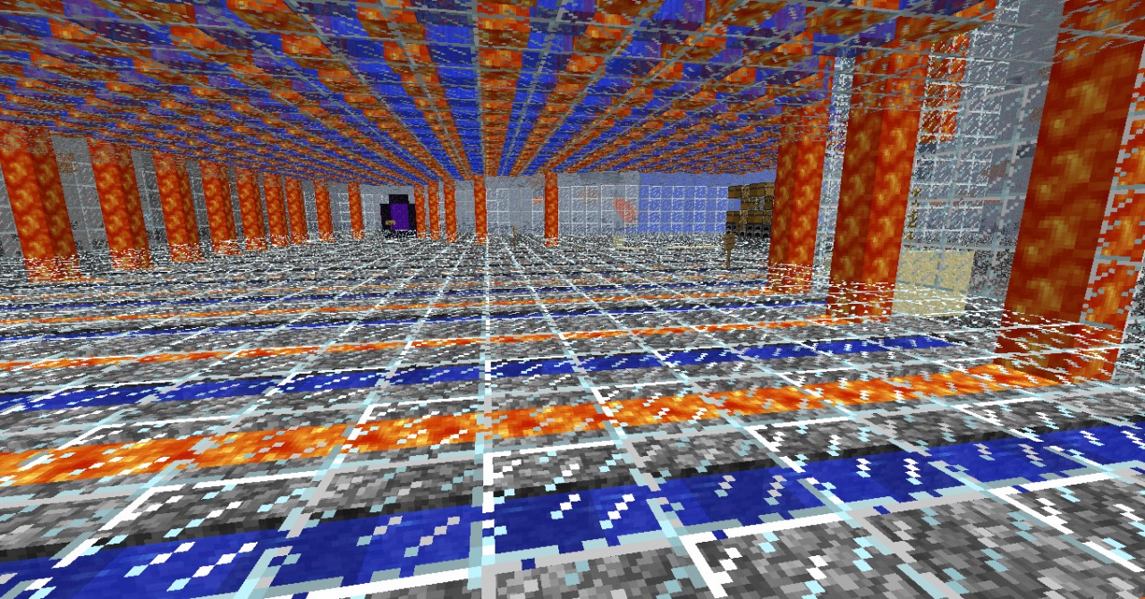 big glass house Minecraft Map