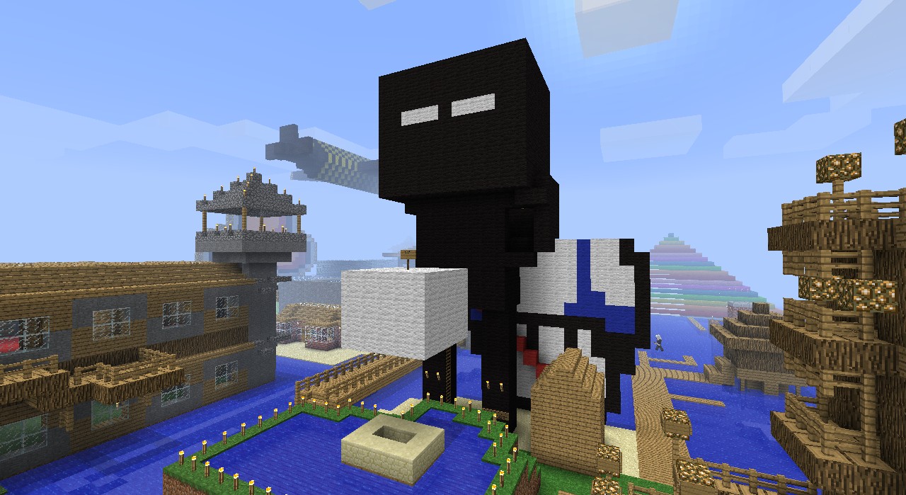 Enderman Statue Minecraft Map