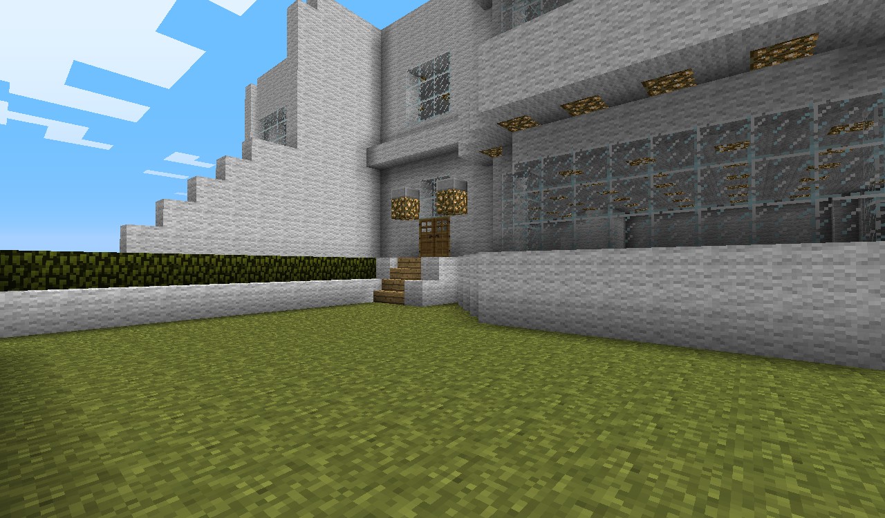 Modern house - made of wool Minecraft Map