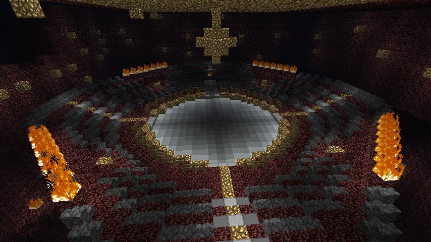Virtual Nether Spleef Arena Minecraft Map