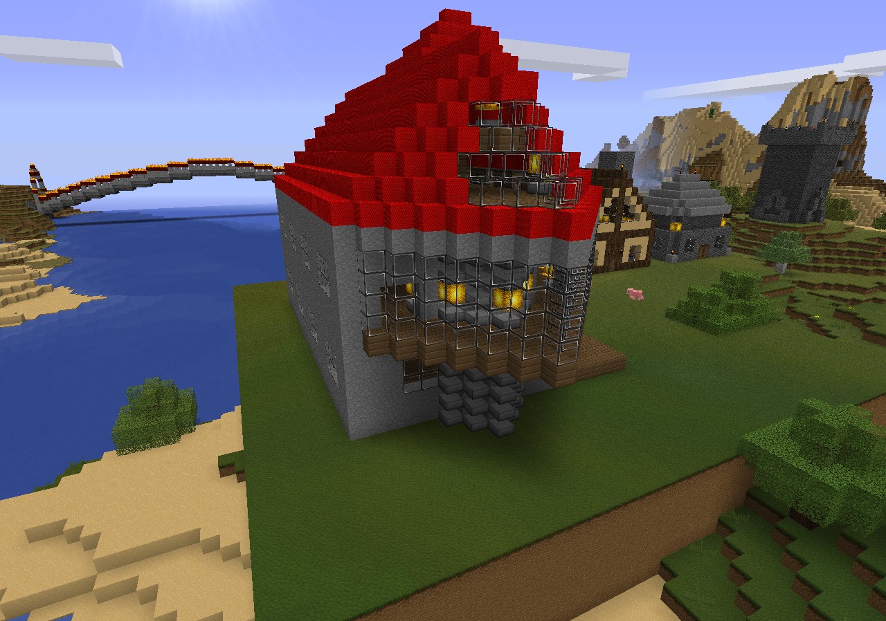 Modern-ish house Minecraft Map