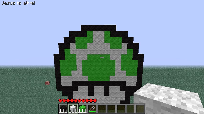 Mario 1-up mushroom Minecraft Map