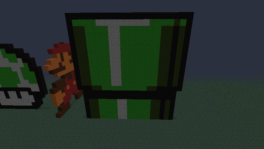Mario pixel art ''farm'' Minecraft Map