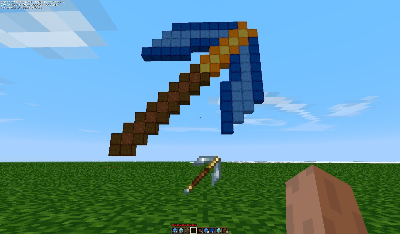 pixel art Minecraft Map